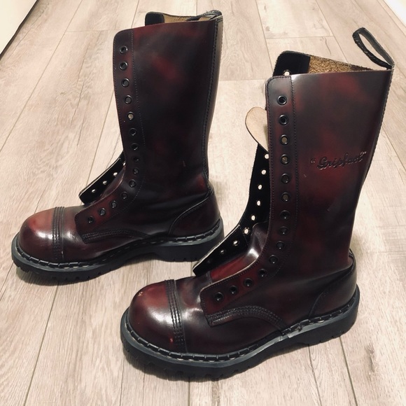 GRIPFAST | Shoes | Gripfast Burgundy Ruboff 4 Eye Steel Toe Capped ...